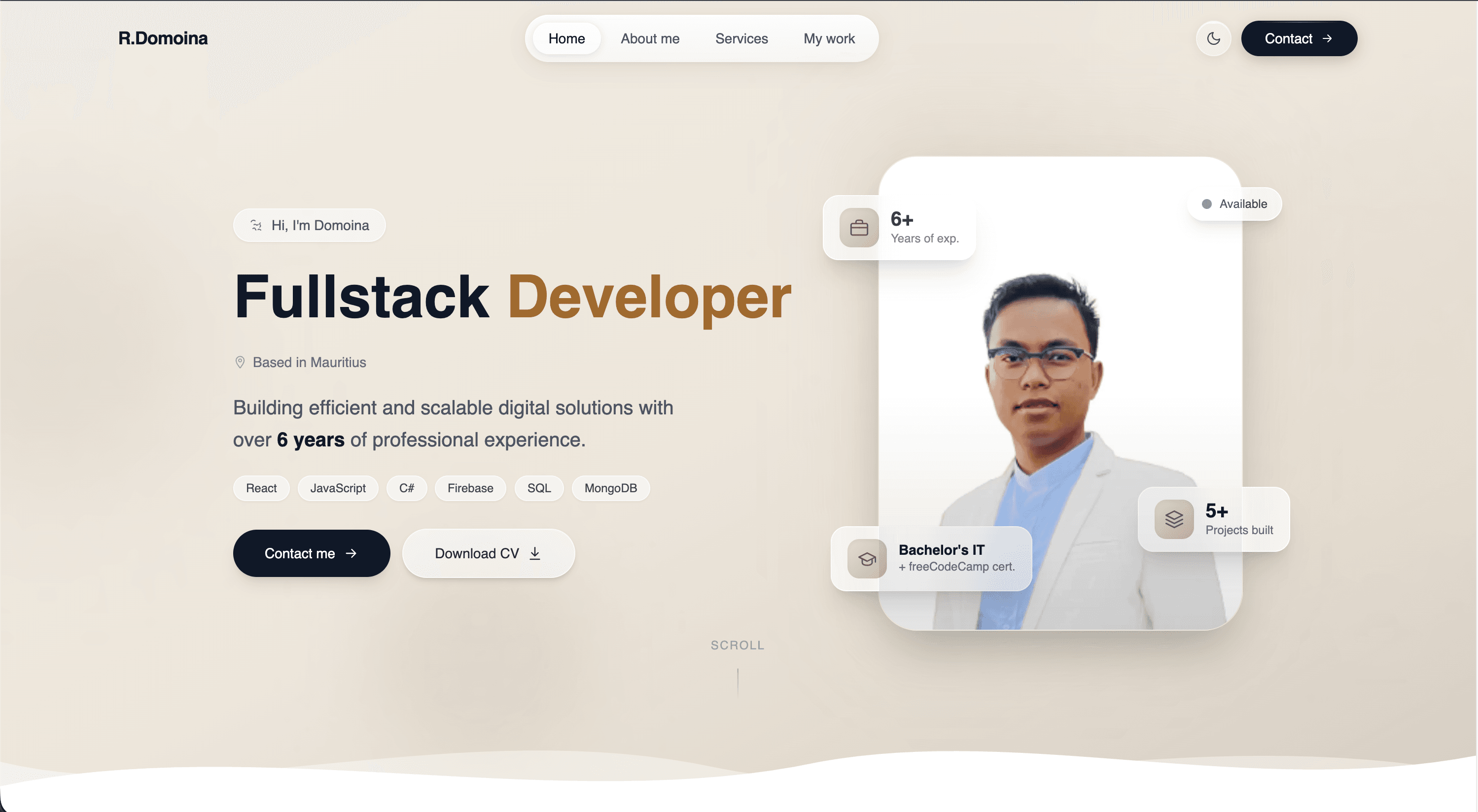 Domoina Ramahefanimanana | Fullstack Developer - Mauritius